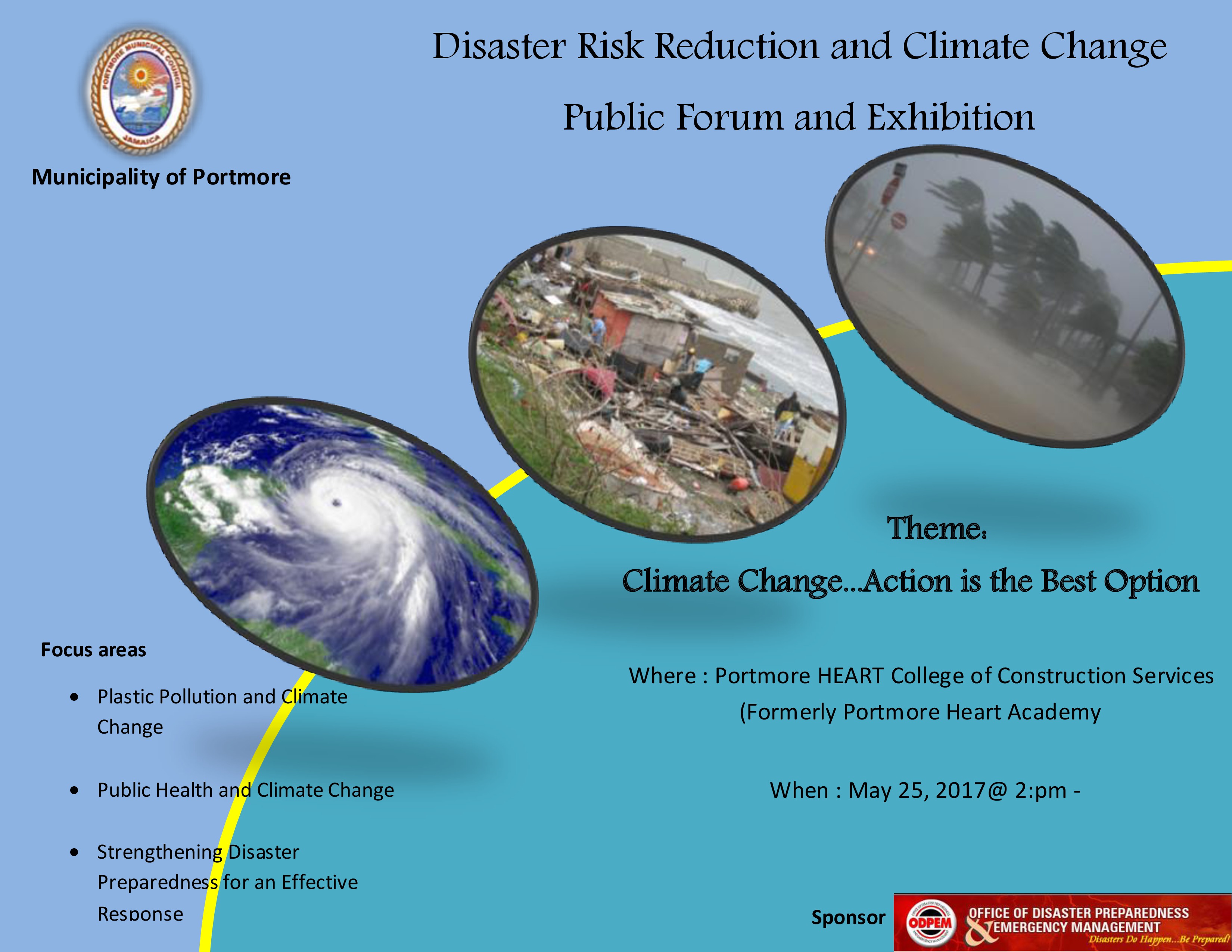 Disaster Risk Reduction and Climate Change Public Forum and Exhibition ...